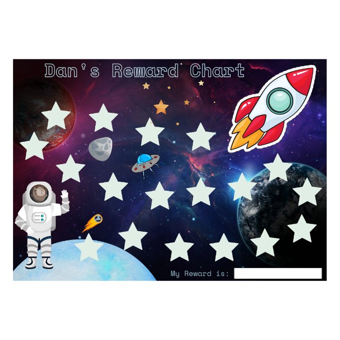 Kid's reward Charts | Chore Charts | Space theme – Magnapix