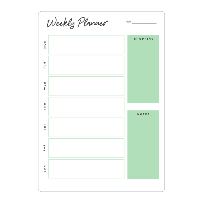 Pastel magnetic weekly planner portrait – Magnapix